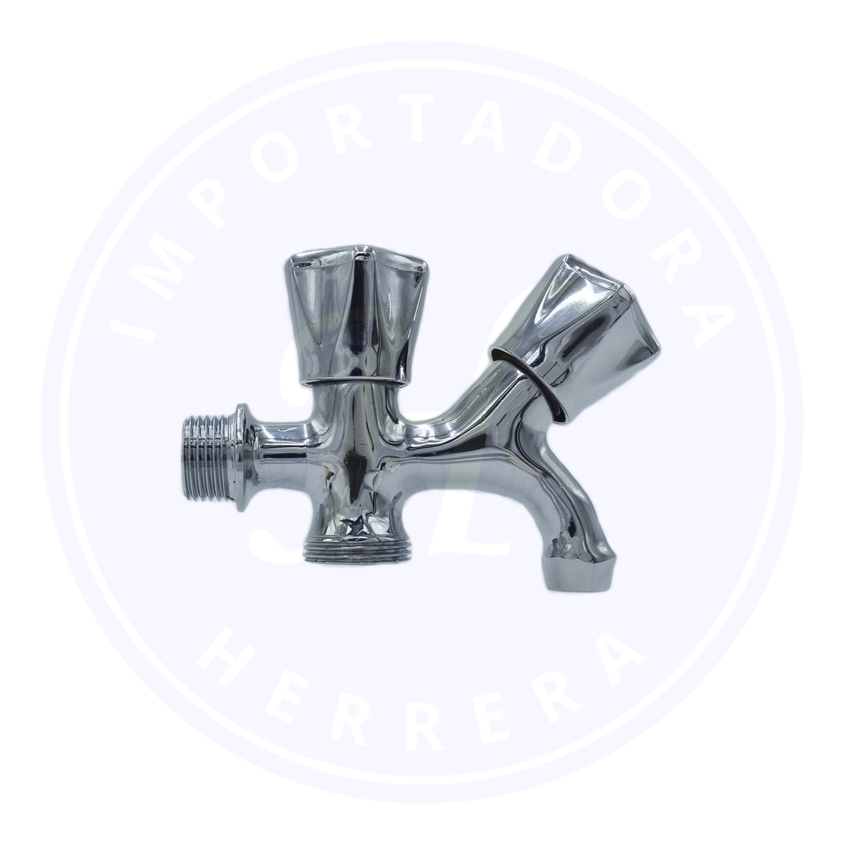 Llave lavadora doble 1/2 x 3/4 h - full | Herrera
