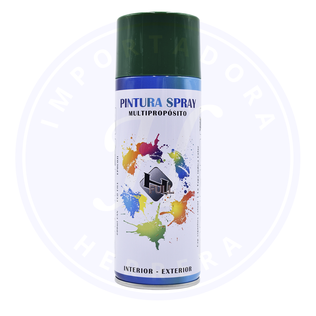 Pintura spray verde oscuro multipropósito 400ml # 10 | Herrera