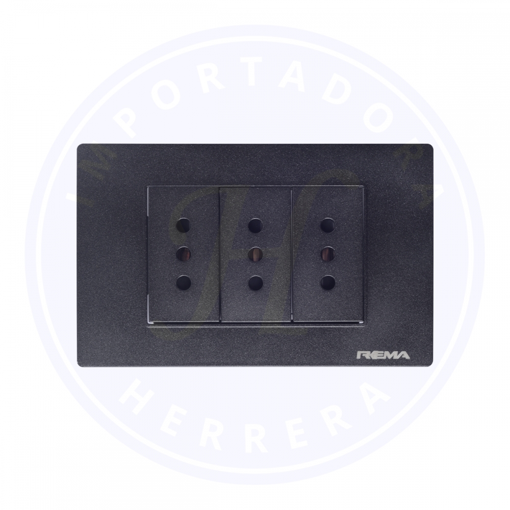 Tomacorriente triple 10a 250v ng | Herrera